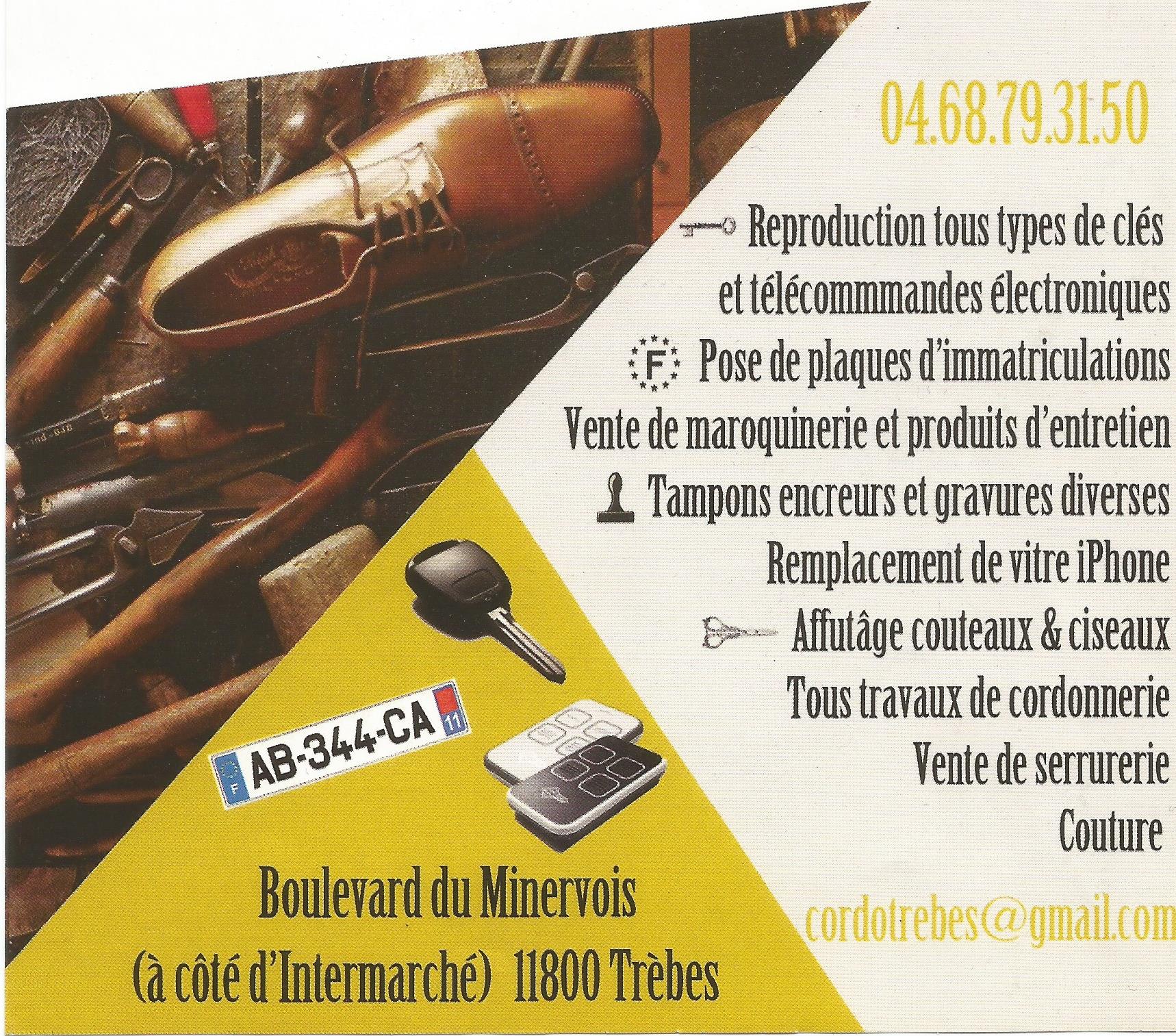 Cordonnerie Clé | A Trèbes